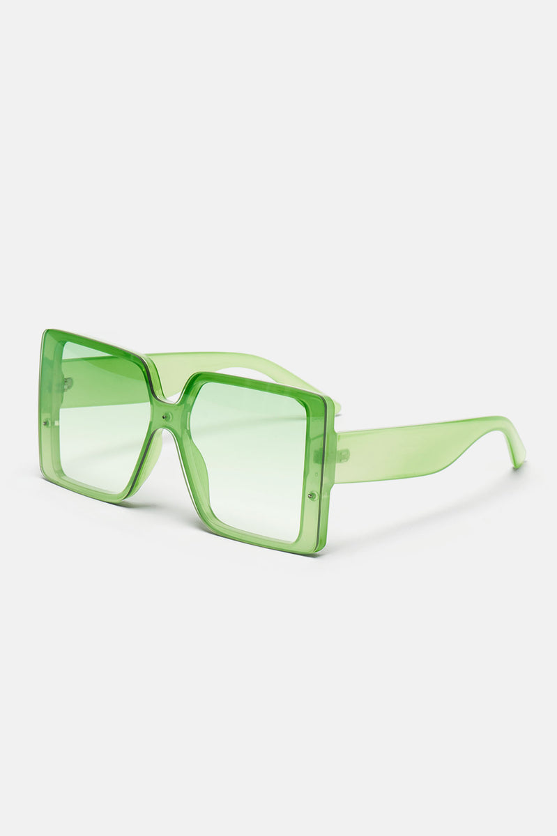 Jersey Shore Weekend Sunglasses Green Fashion Nova Sunglasses