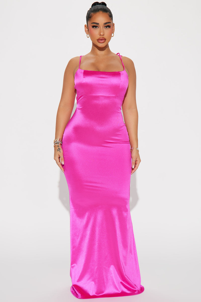 Pour Another Gown Hot Pink Fashion Nova Dresses Fashion Nova