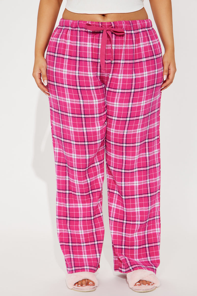 Chill Mode Flannel Pj Pants Hot Pink Fashion Nova Lingerie And Sleepwear Fashion Nova