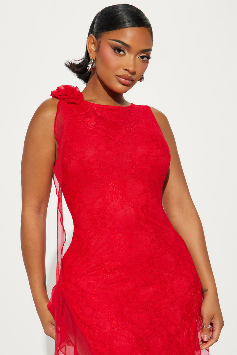 Mimi Lace Maxi Dress Red Fashion Nova Dresses Fashion Nova