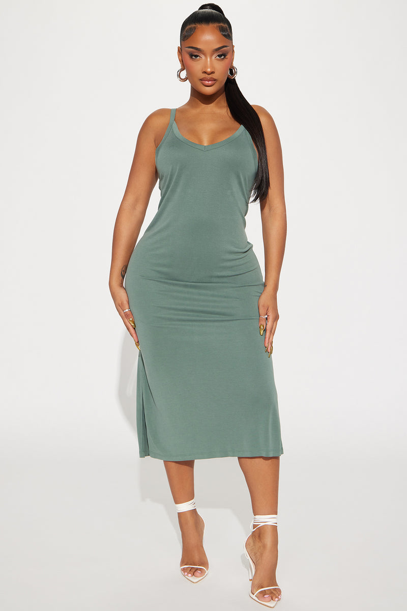 Hollie Midi Dress - Green | Fashion Nova, Dresses | Fashion Nova