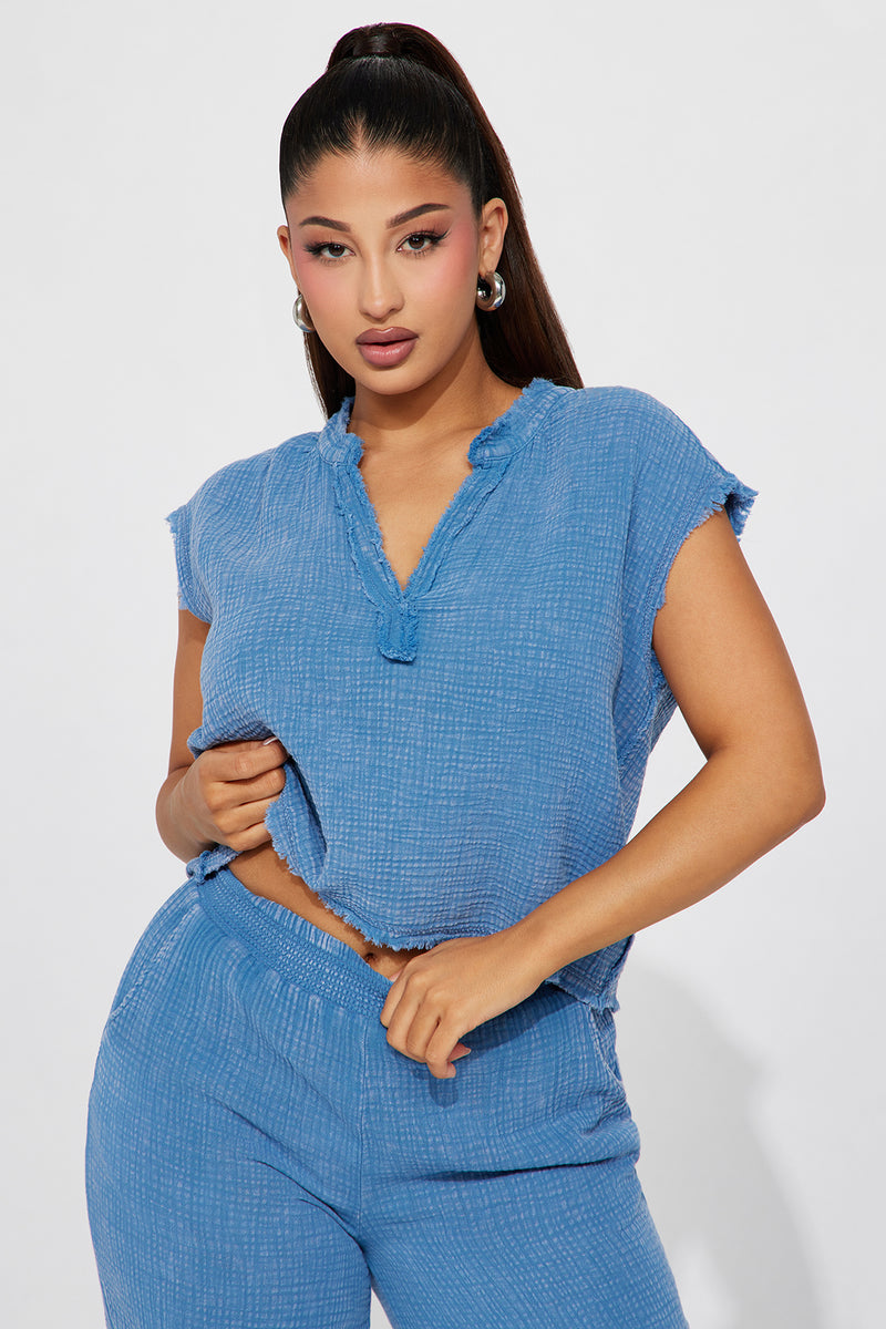 Abby Washed Pant Set - Light Blue | Fashion Nova, Matching Sets | Fashion Nova
