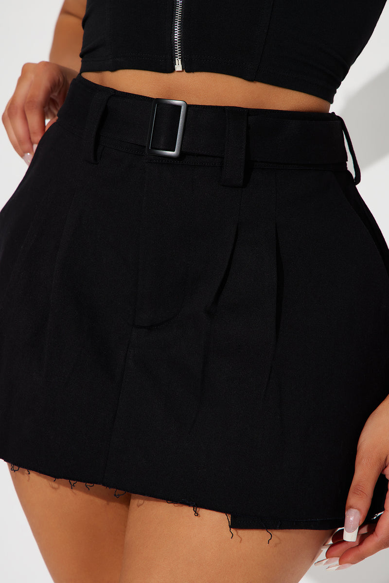 Well Known Pleated Skort Black Fashion Nova Skirts Fashion Nova