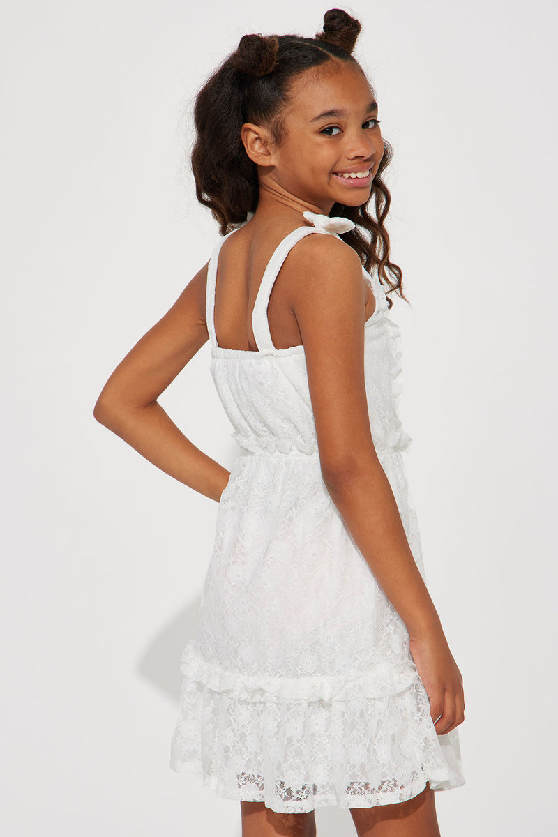 Mini Lacey Dreams Dress - Ivory | Fashion Nova, Kids Dresses | Fashion Nova