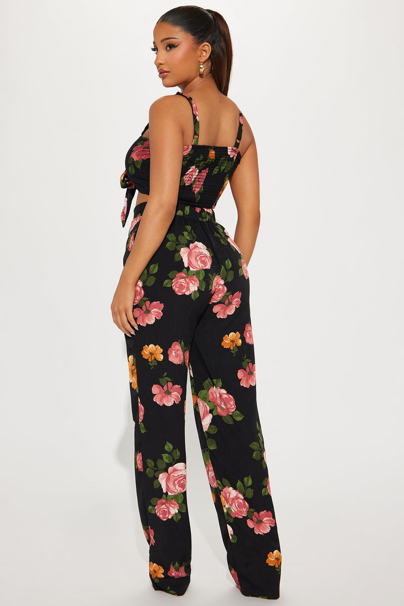 Monroe Floral Pant Set - Black/combo | Fashion Nova, Matching Sets | Fashion Nova