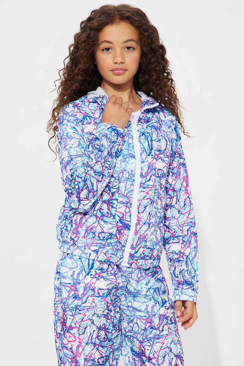 Mini Worldwide Artist Windbreaker Jogger Set - Blue | Fashion Nova, Kids Sets | Fashion Nova