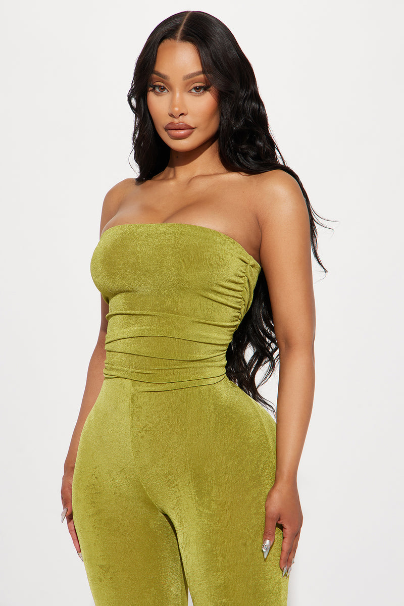 Off My Mind Slinky Jumpsuit - Chartreuse | Fashion Nova, Jumpsuits | Fashion Nova
