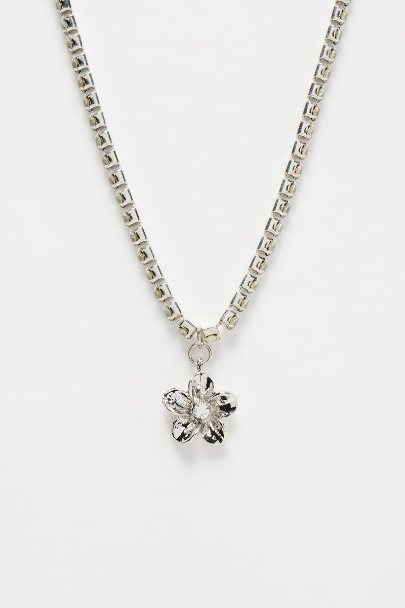 Jasmine Floral Necklace Silver Fashion Nova Jewelry Fashion Nova