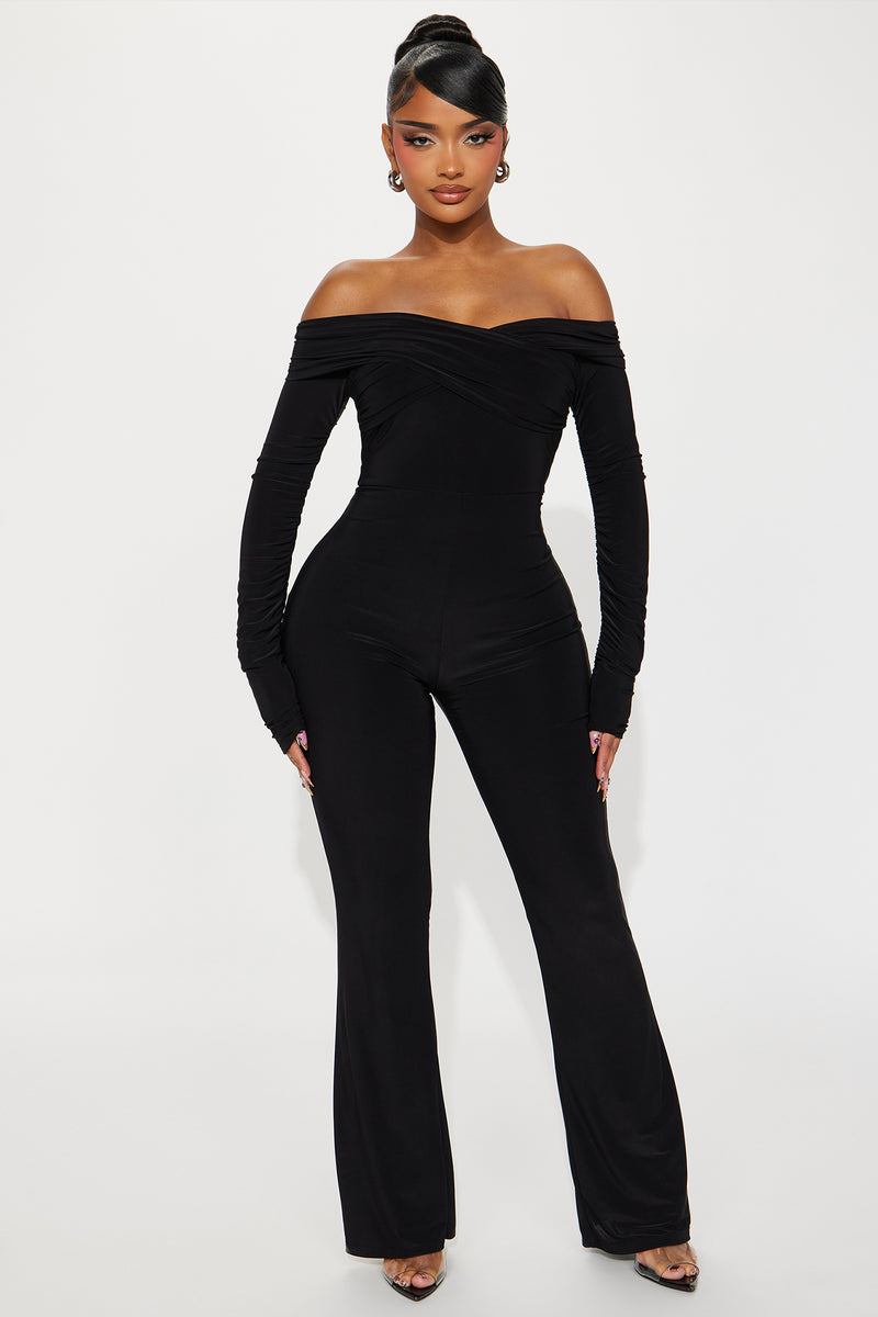 Say It Again Jumpsuit Black Fashion Nova Jumpsuits Fashion Nova
