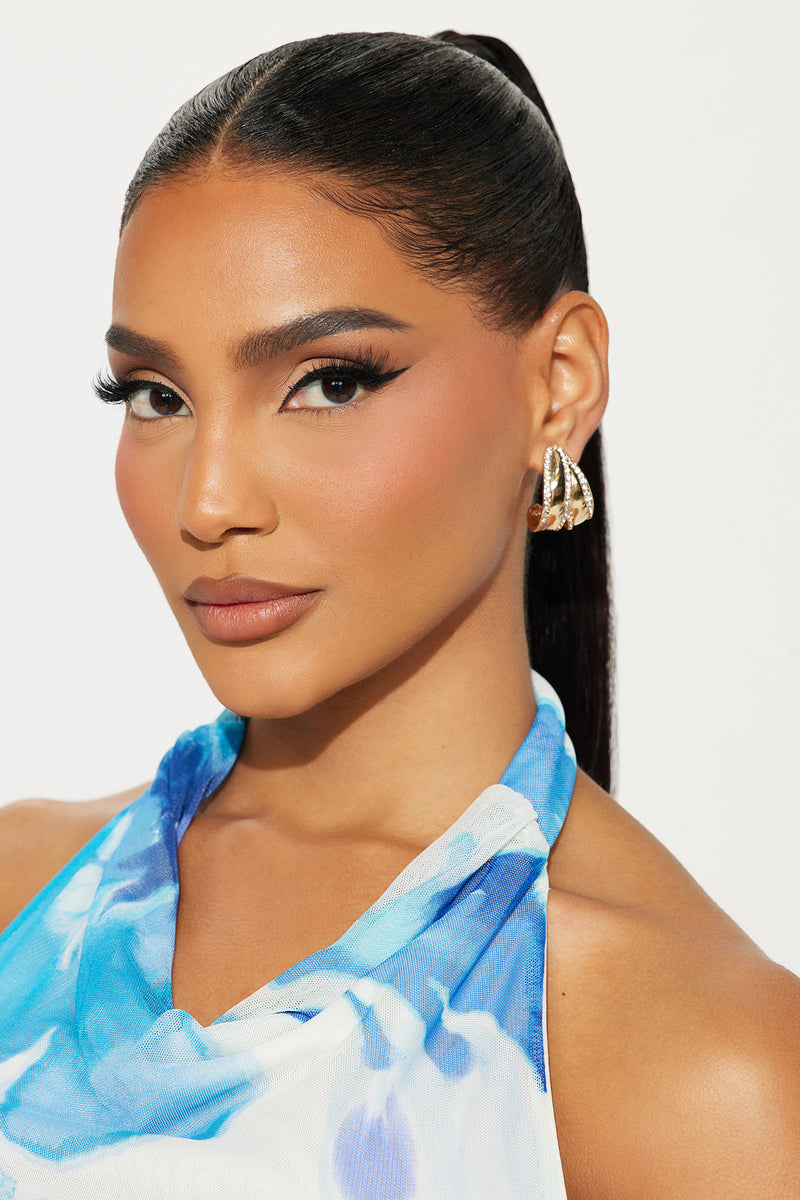 Urban Vogue Hoop Earrings Gold Fashion Nova Jewelry Fashion Nova