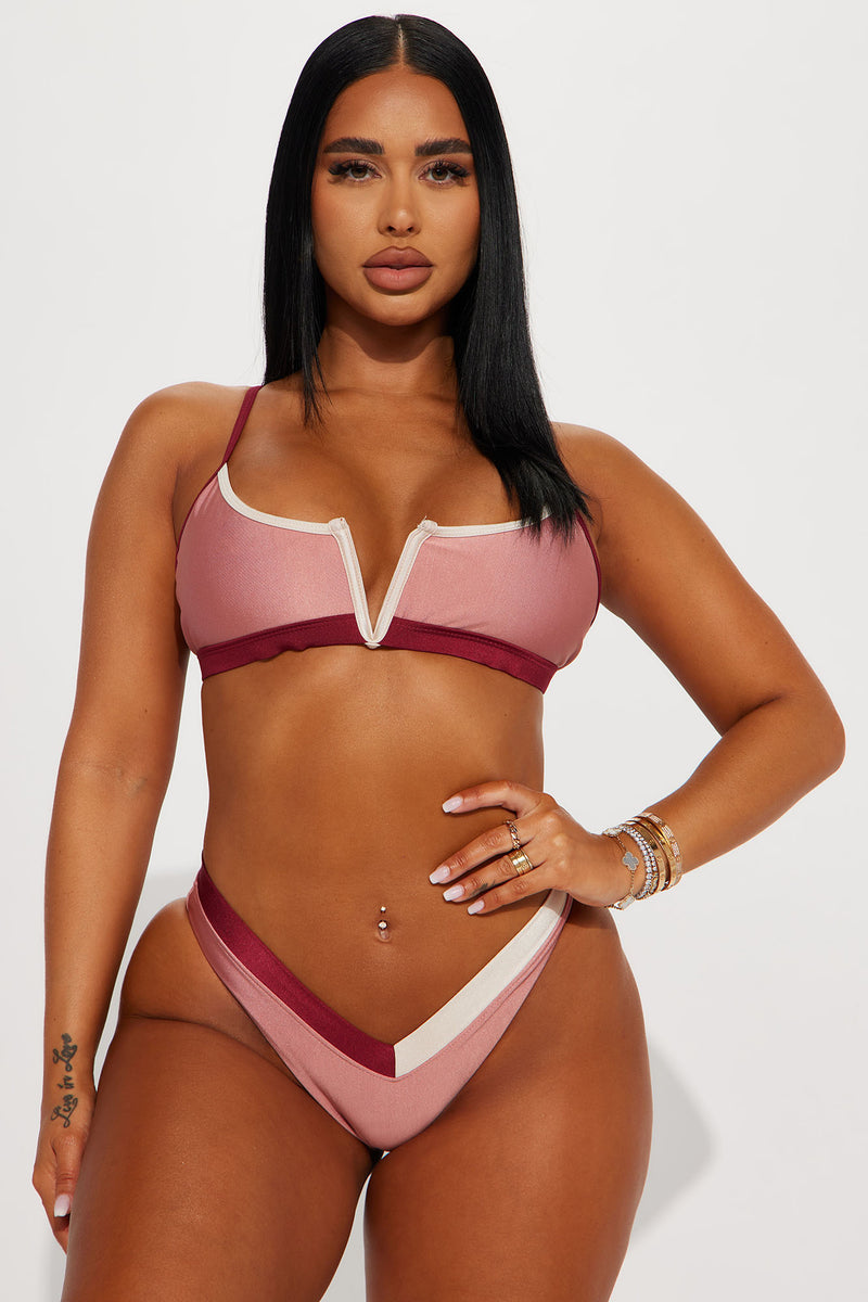 Luxe Escape Bralette Bikini Top - Rose | Fashion Nova, Swimwear | Fashion Nova