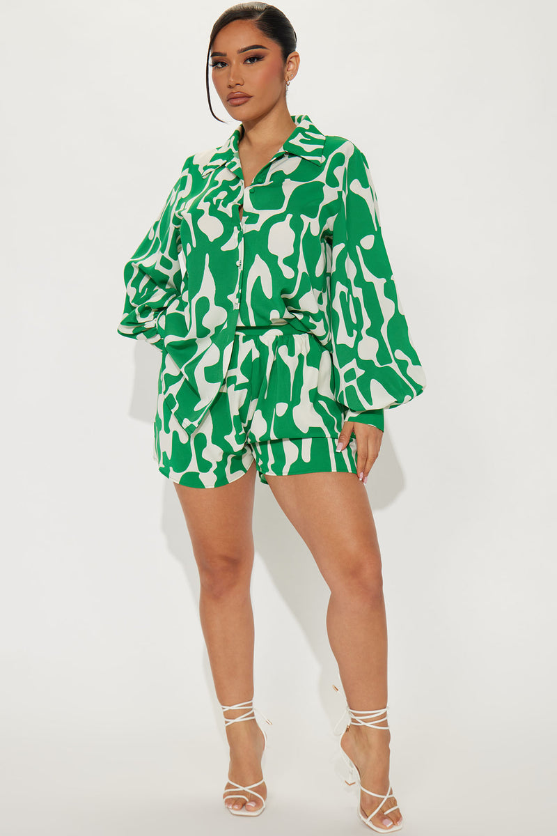 Jilly Short Set - Green | Fashion Nova, Matching Sets | Fashion Nova