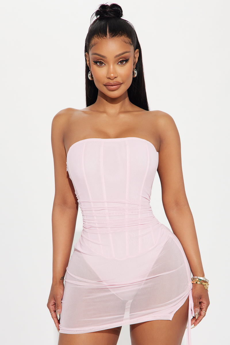 Lilou Mesh Micro Mini Dress - Pink | Fashion Nova, Dresses | Fashion Nova