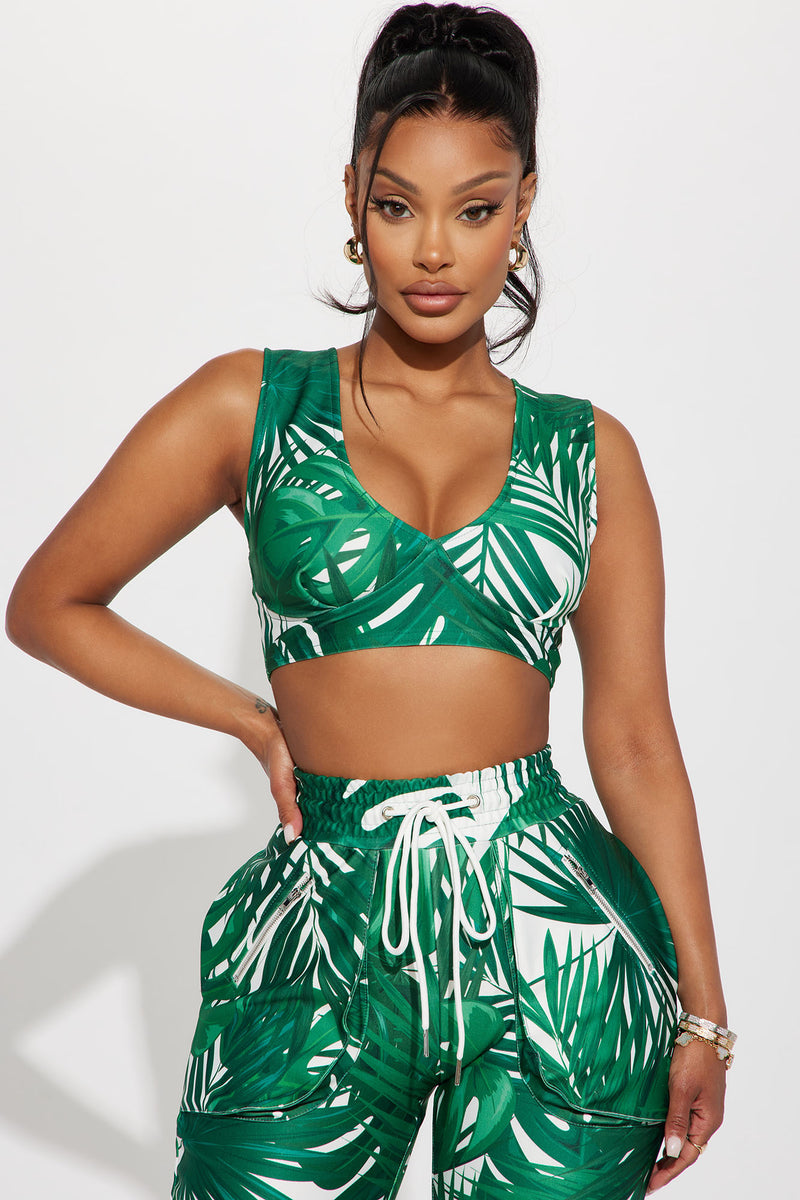 Palm Paradise Jogger Set - Green/combo | Fashion Nova, Matching Sets | Fashion Nova