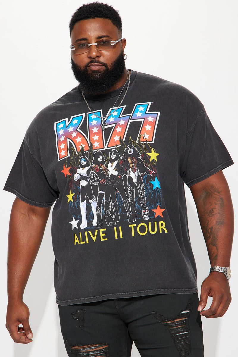 KISS Alive II Tour Short Sleeve Tee - Black | Fashion Nova, Mens Graphic Tees | Fashion Nova