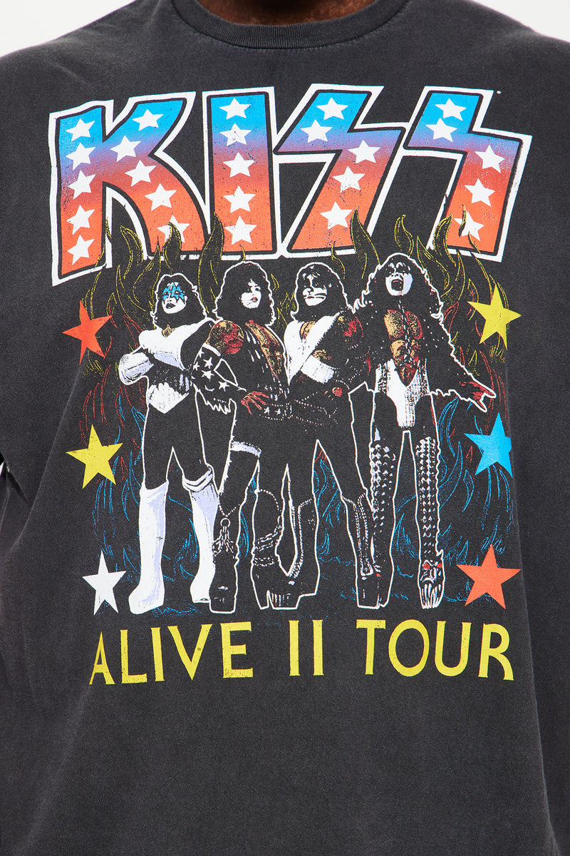 KISS Alive II Tour Short Sleeve Tee - Black | Fashion Nova, Mens Graphic Tees | Fashion Nova