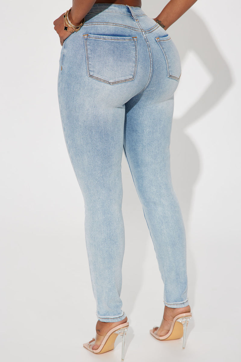 Say No More Low Stretch Skinny Jean - Light Wash | Fashion Nova, Jeans | Fashion Nova