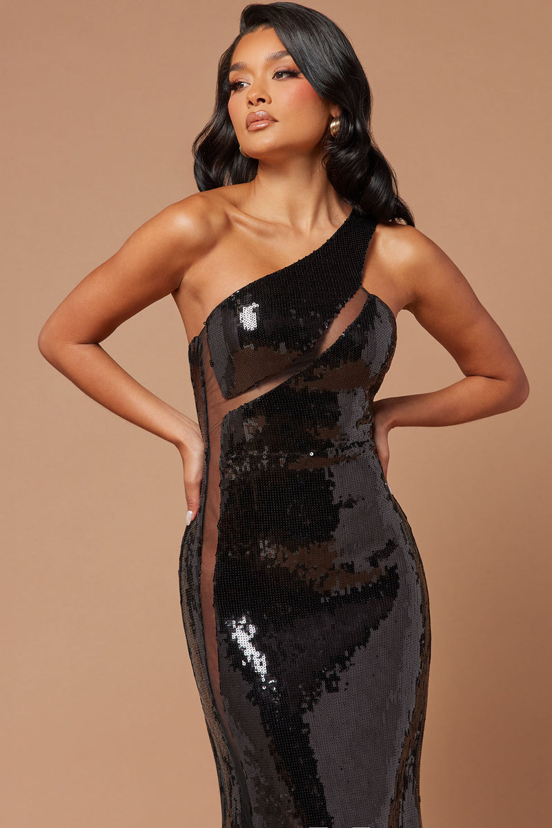 Aamira Sequin Gown - Black | Fashion Nova, Luxe | Fashion Nova