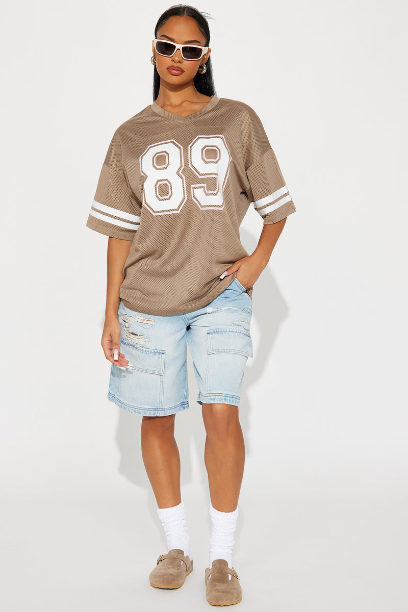 My Season Jersey Tee - Mocha | Fashion Nova, Screens Tops and Bottoms | Fashion Nova