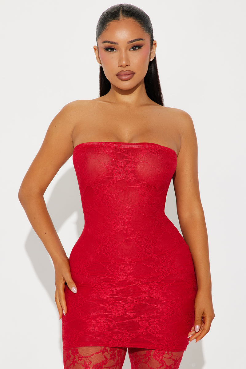 So Lovely Lace Micro Mini Dress Set - Red | Fashion Nova, Dresses | Fashion Nova
