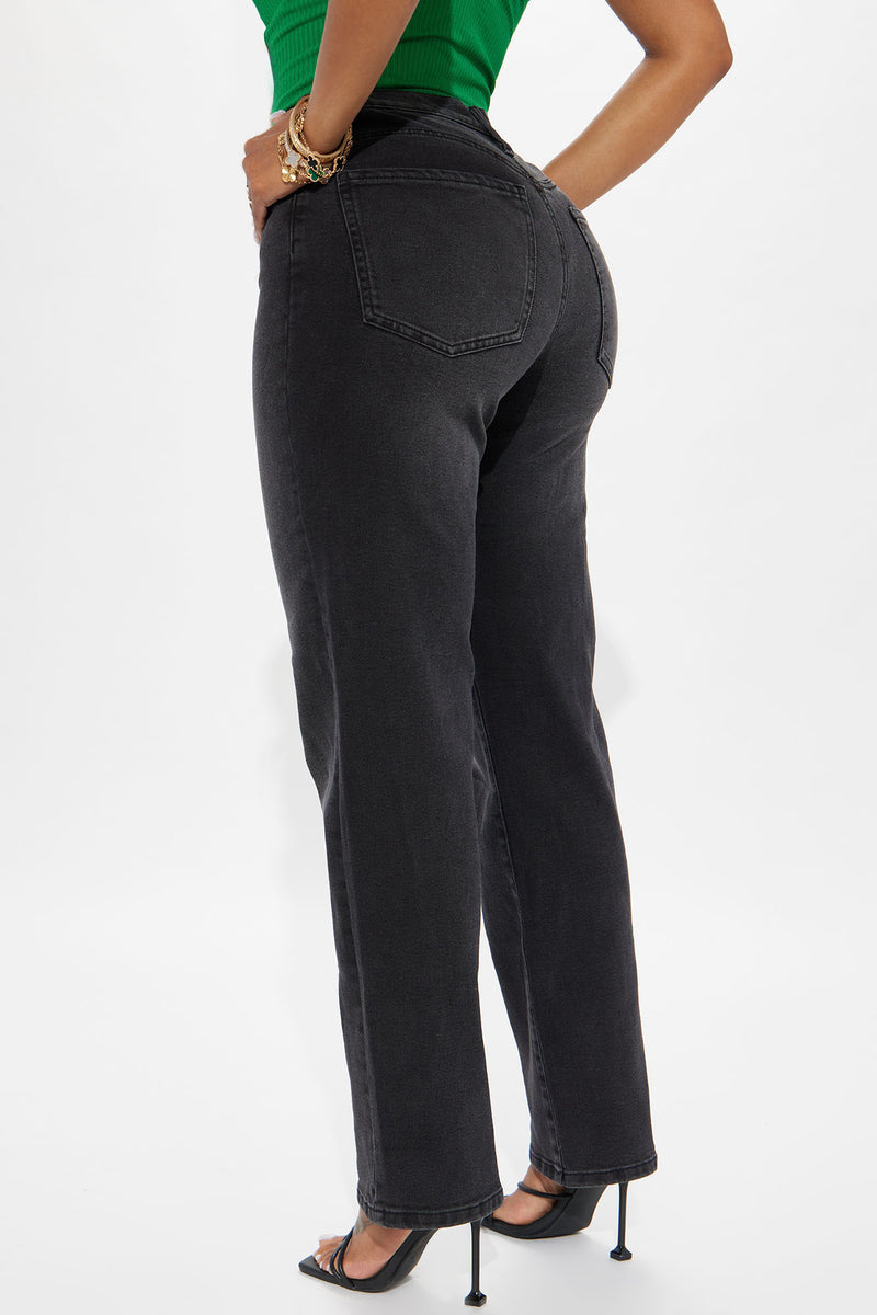 Nova 90s Straight Leg Jeans - Black Wash | Fashion Nova, Jeans | Fashion Nova