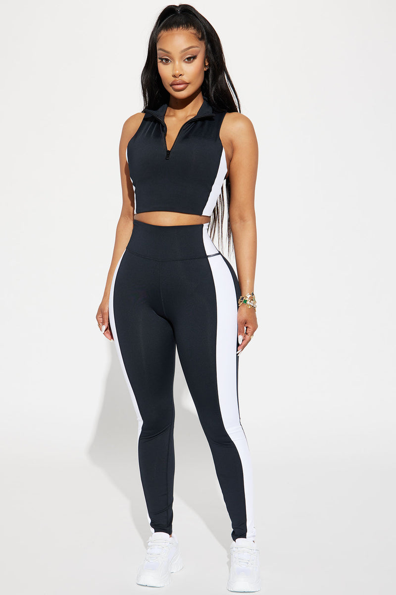 Chase Elevate Active Legging - Black/combo | Fashion Nova, Nova Sport Bottoms | Fashion Nova
