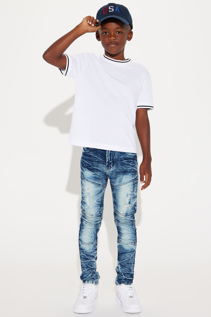 Mini Post Up Denim Jeans - Indigo | Fashion Nova, Kids Pants & Jeans | Fashion Nova