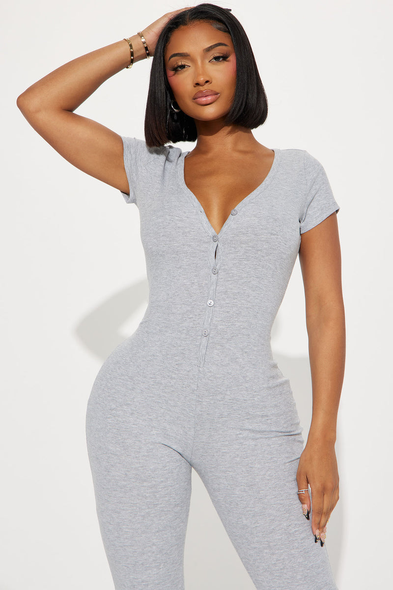 Londyn Jumpsuit - Heather Grey | Fashion Nova, Jumpsuits | Fashion Nova