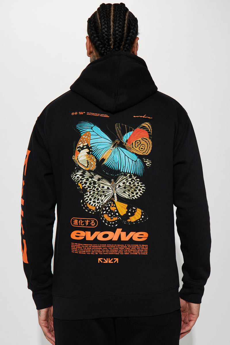 Evolve Hoodie - Black | Fashion Nova, Mens Graphic Tees | Fashion Nova
