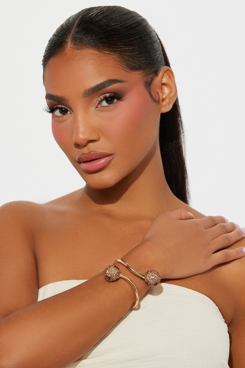Don't Get It Twisted Cuff Bracelet - Gold/Brown | Fashion Nova, Jewelry | Fashion Nova