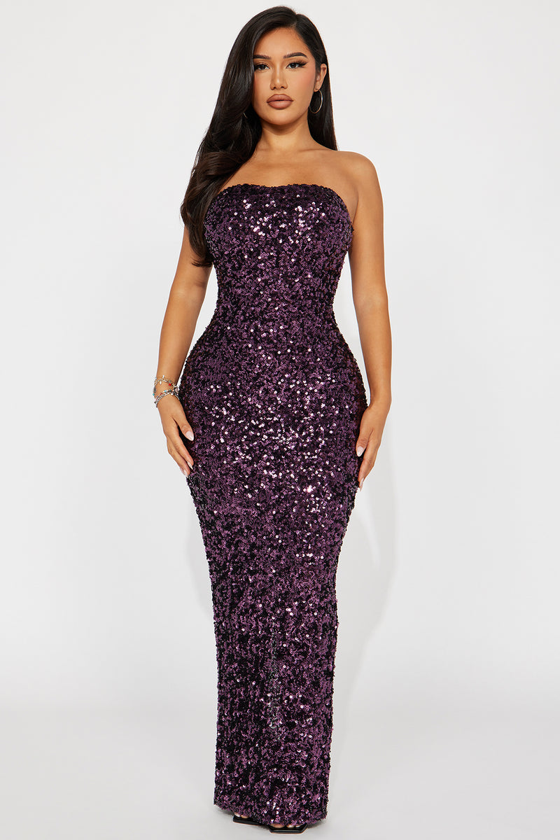 Serenity Sequin Maxi Dress - Purple | Fashion Nova, Dresses | Fashion Nova