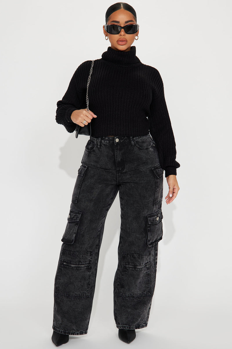 Jaylaani Sweater Top Black Fashion Nova Sweaters Fashion Nova