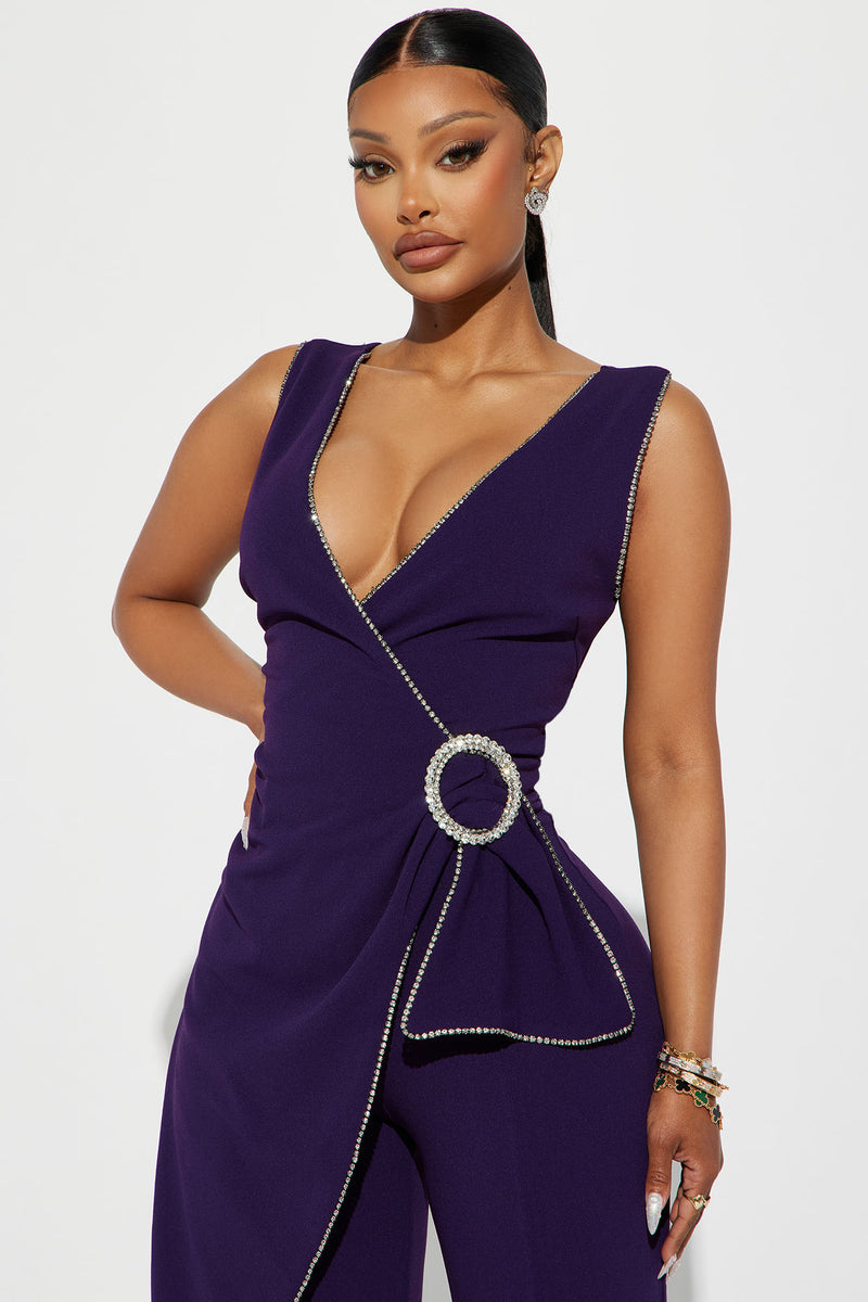 Enough Was Said Jumpsuit Plum Fashion Nova Jumpsuits Fashion Nova