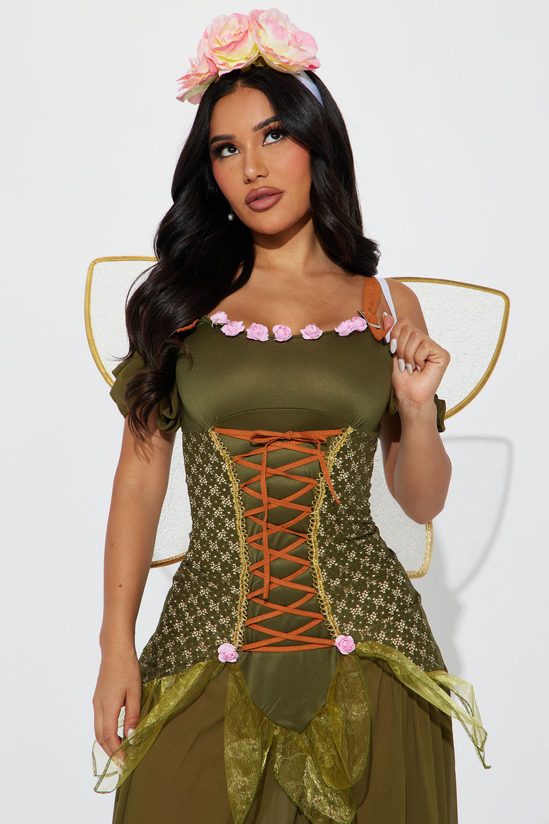 Flower Fairy 3 Piece Costume Set Green Fashion Nova Costumes