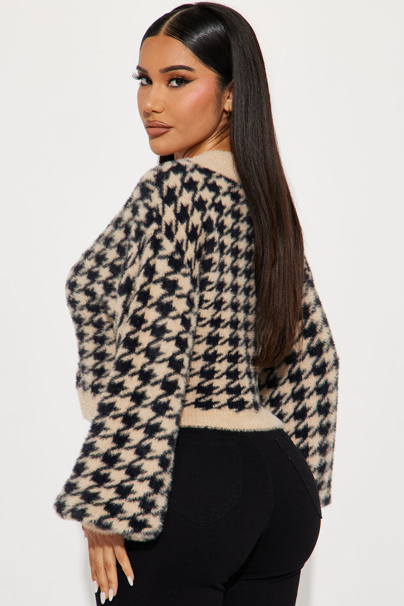 Good Sights Houndstooth Sweater - Black/combo | Fashion Nova, Sweaters | Fashion Nova