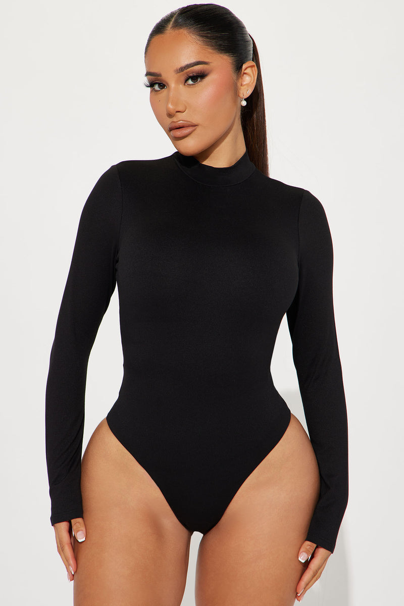 Athena Double Lined Bodysuit - Black | Fashion Nova, Basic Tops & Bodysuits | Fashion Nova