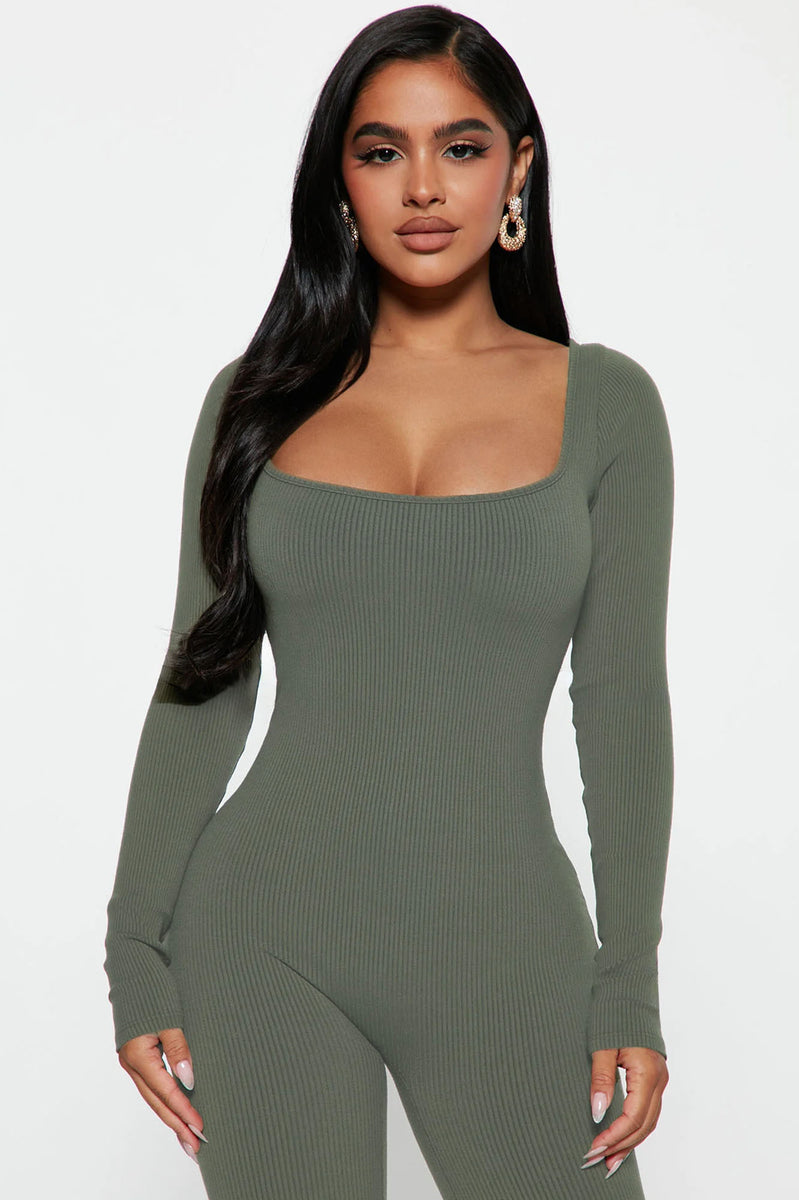 Cassidy Snatched Jumpsuit - Olive 2 | Fashion Nova, Jumpsuits | Fashion Nova