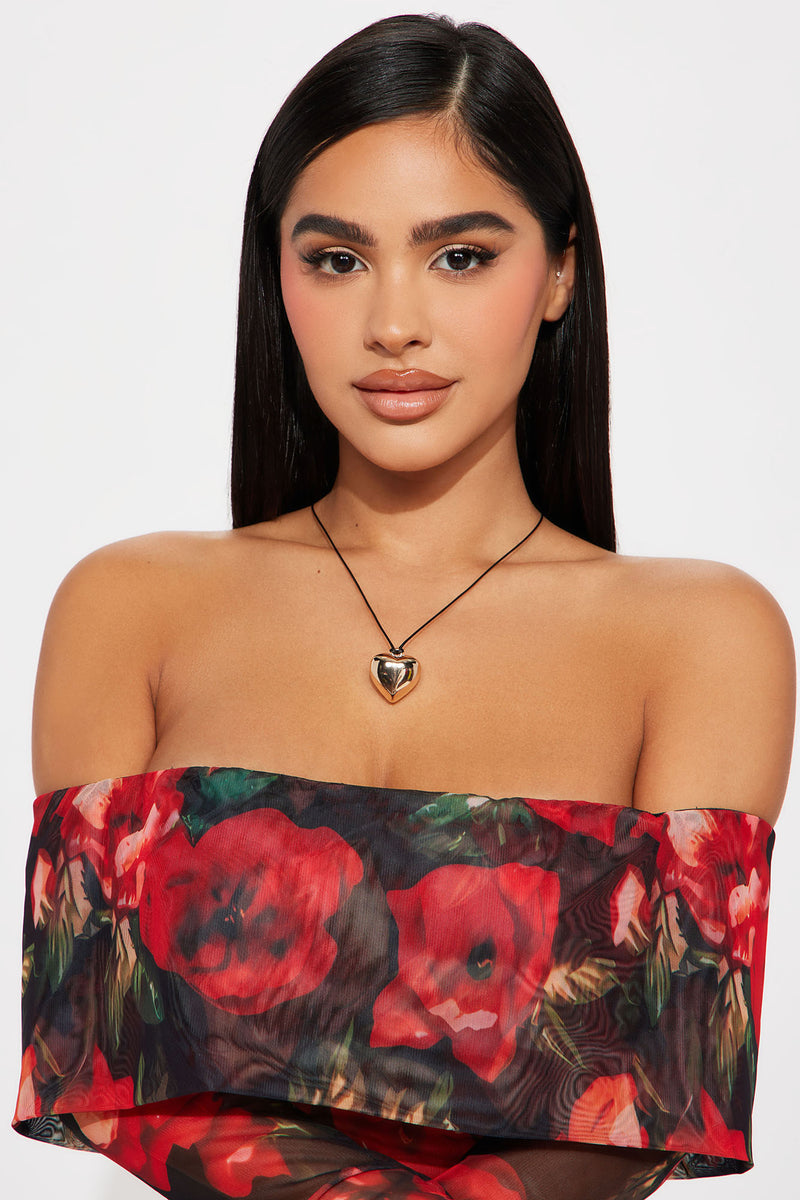 Yours Truly Heart Necklace Gold Fashion Nova Jewelry Fashion Nova
