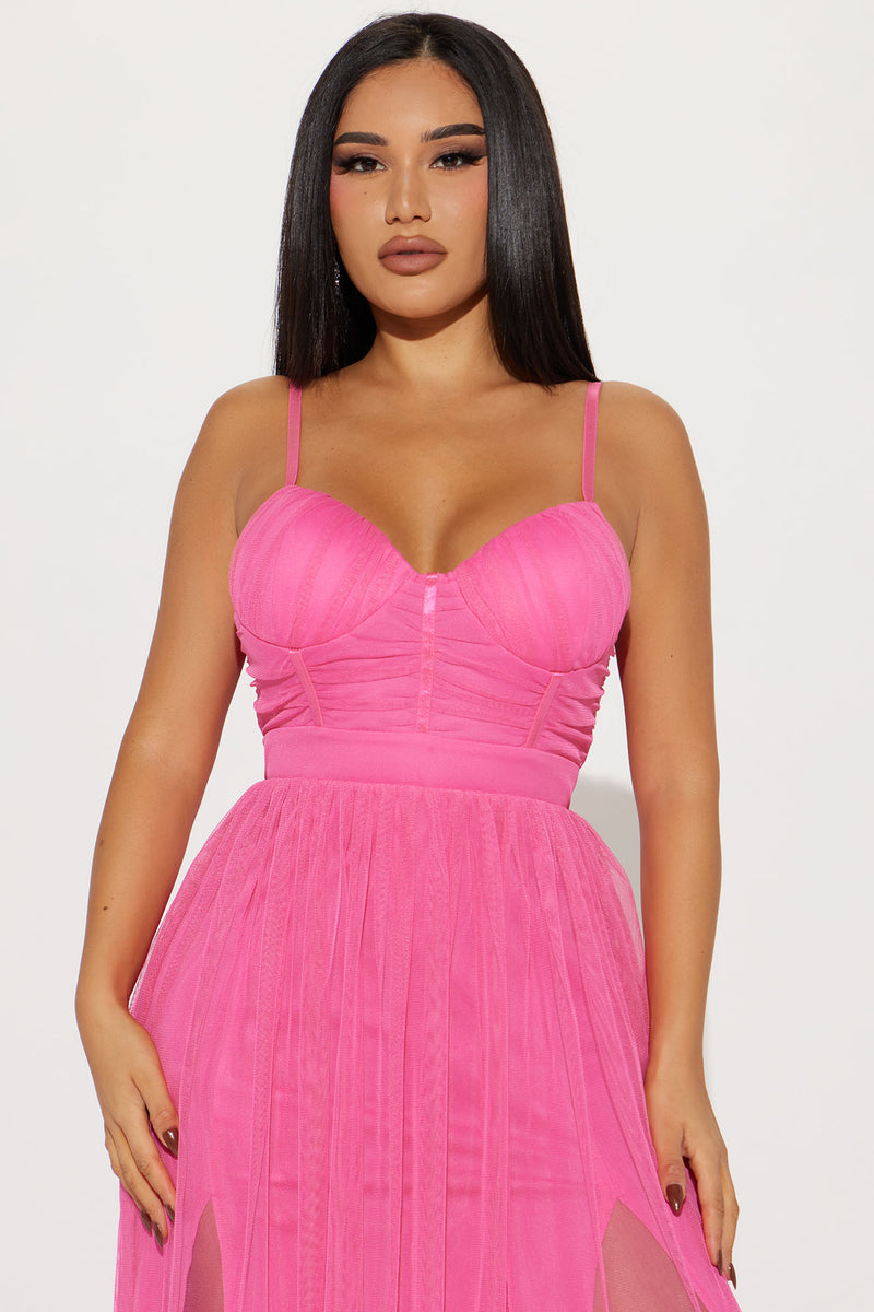 Sweet Memories Tulle Maxi Dress - Hot Pink | Fashion Nova, Dresses | Fashion Nova