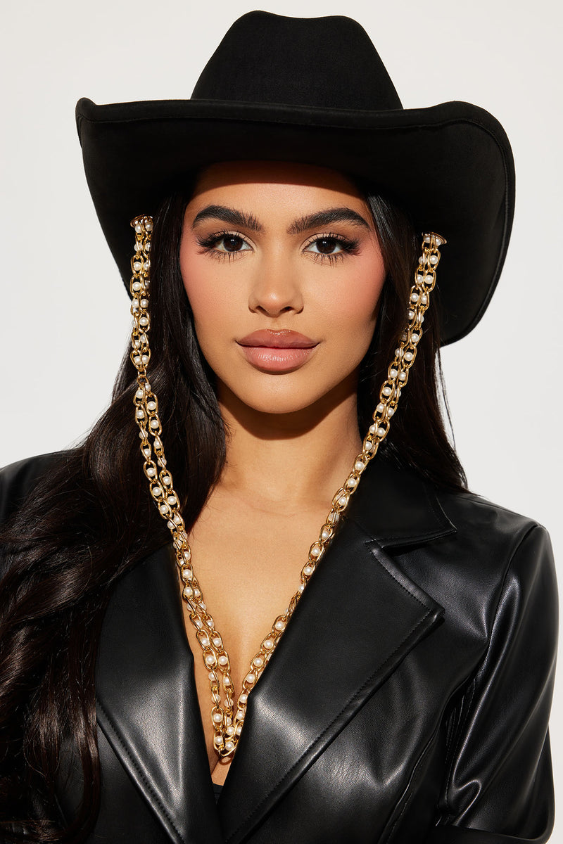 The Pearliest Girl Fedora Black Fashion Nova Accessories Fashion