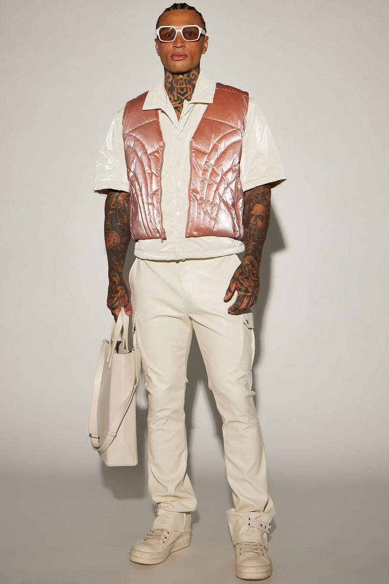 Avalon Cropped Tactical Padded Vest - Mauve | Fashion Nova, Mens Jackets | Fashion Nova