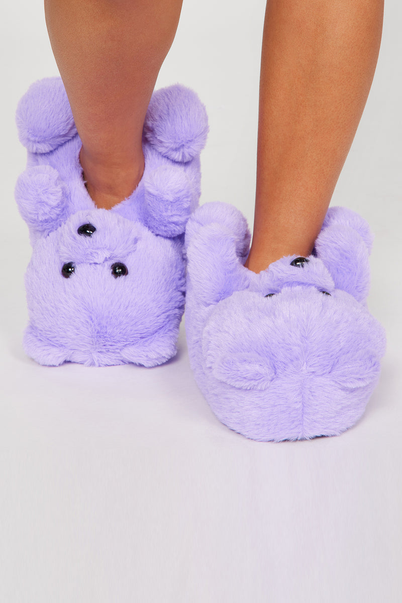 Cute And Cuddly Teddy Bear Slippers - Purple | Fashion Nova, Shoes ...