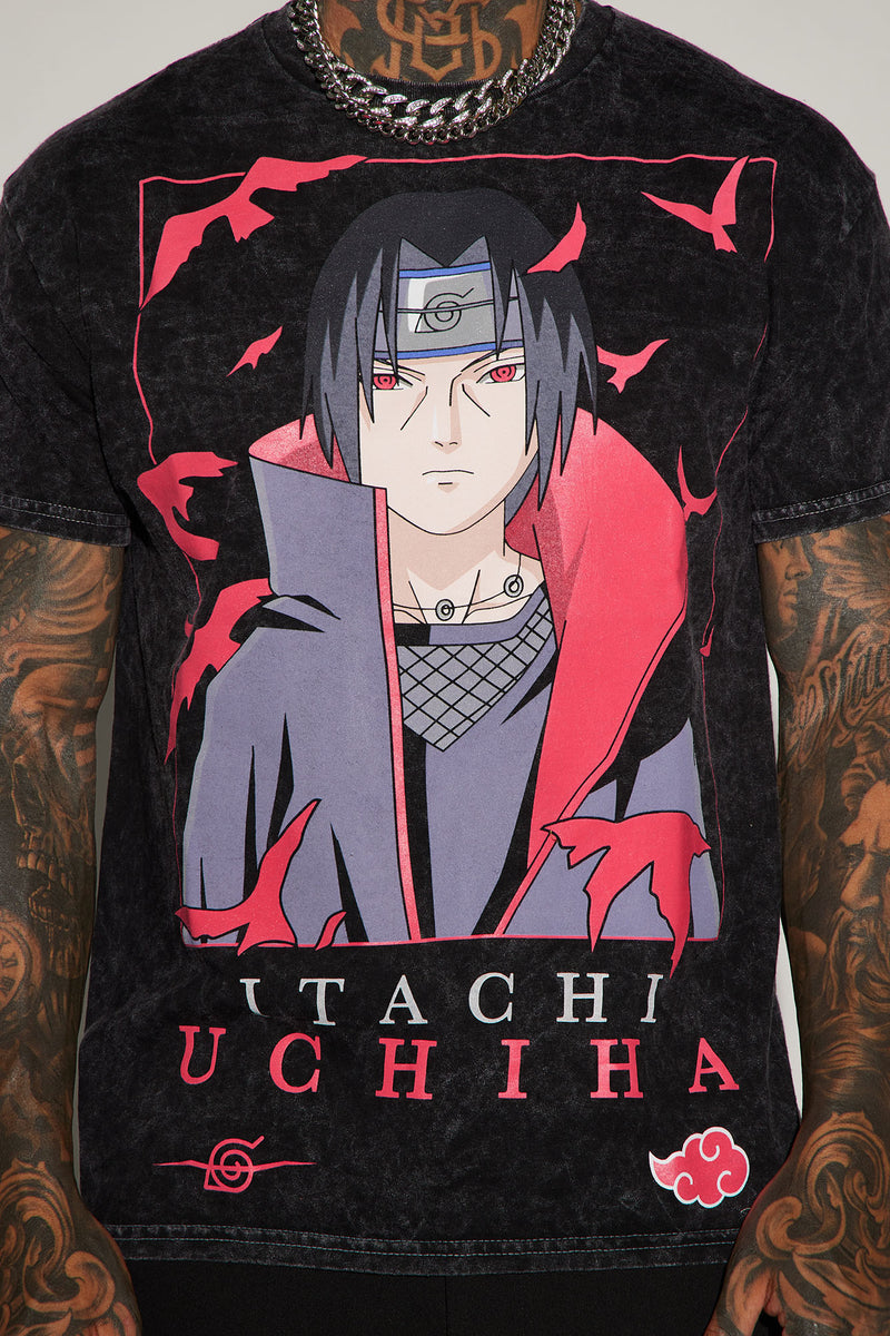 Naruto Itachi Uchiha Short Sleeve Tee - Black | Fashion Nova, Mens Graphic Tees | Fashion Nova