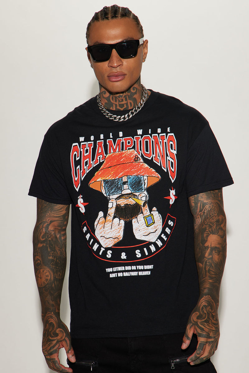 Still Winning Short Sleeve Tee - Black | Fashion Nova, Mens Screen Tops ...