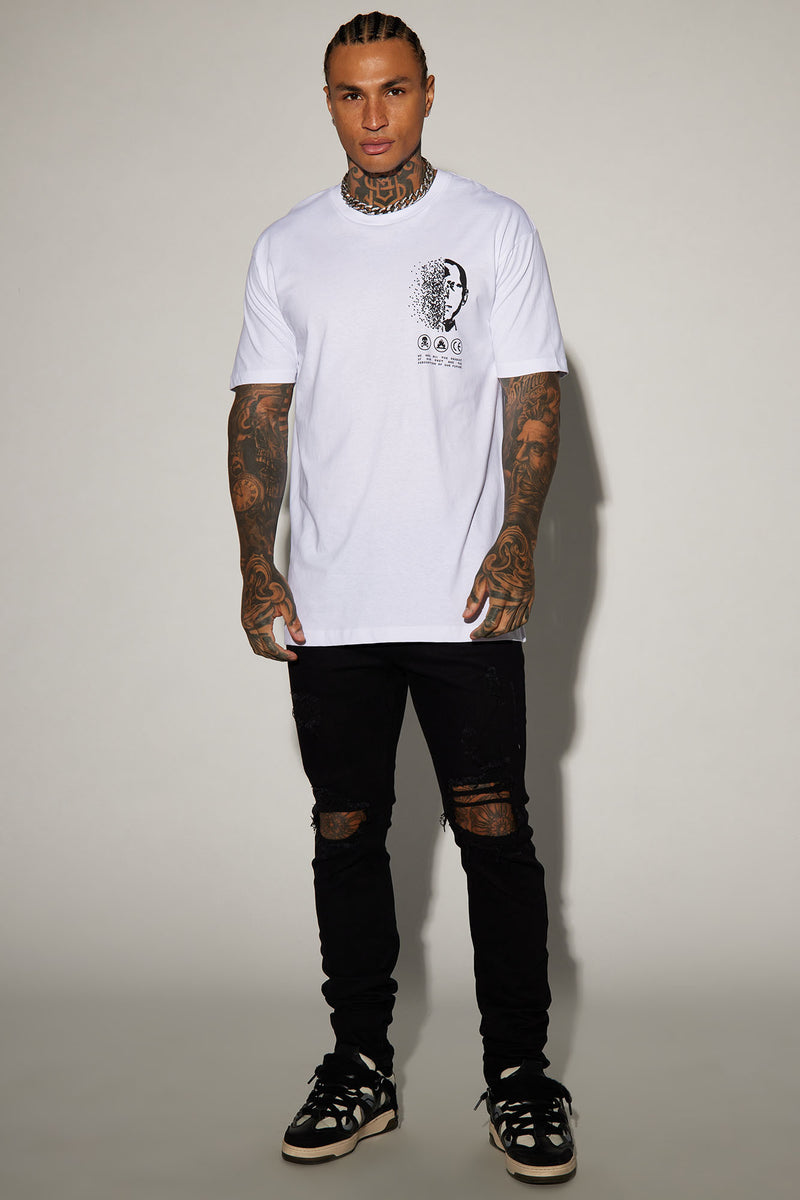 Perception Short Sleeve Tee - White | Fashion Nova, Mens Screen Tops | Fashion Nova