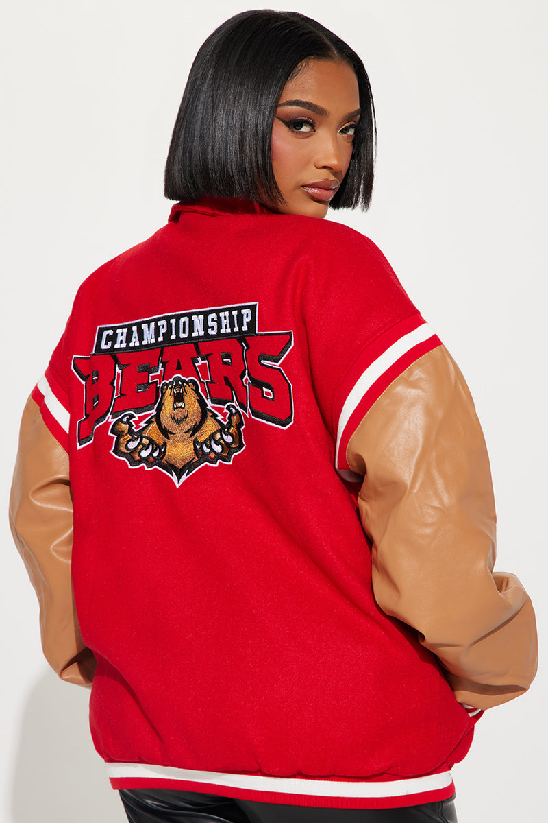 Championship Bears Varsity Jacket - Red/combo | Fashion Nova, Jackets & Coats | Fashion Nova