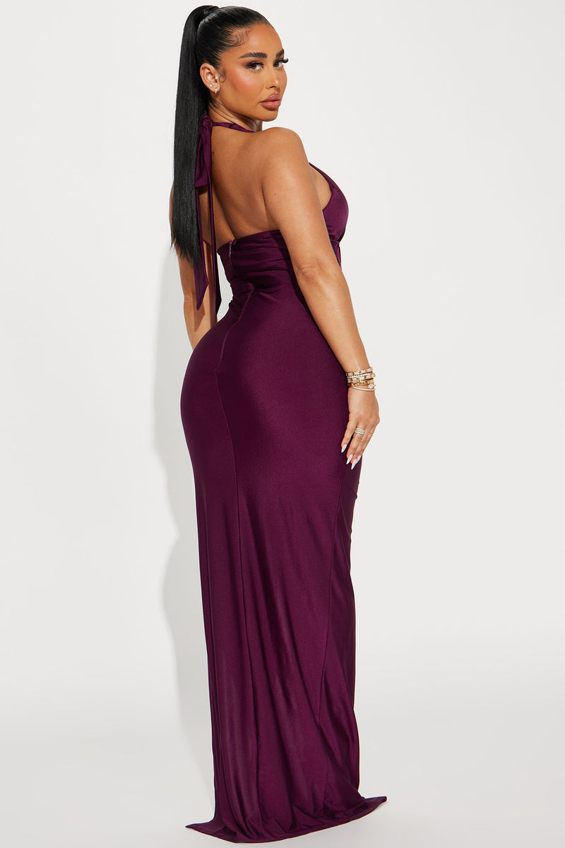 Willow Tricot Gown - Eggplant | Fashion Nova, Dresses | Fashion Nova