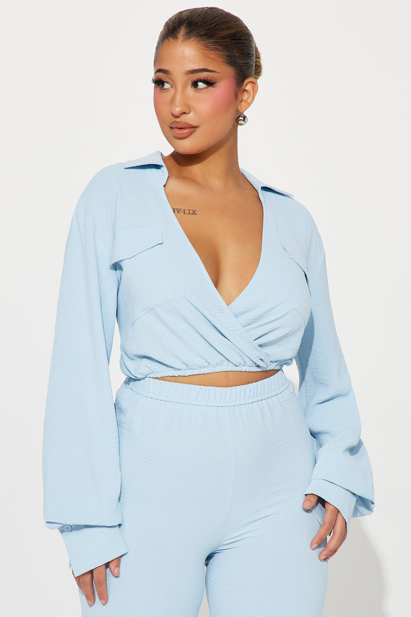 Sweet Angel Pant Set - Light Blue | Fashion Nova, Matching Sets | Fashion Nova