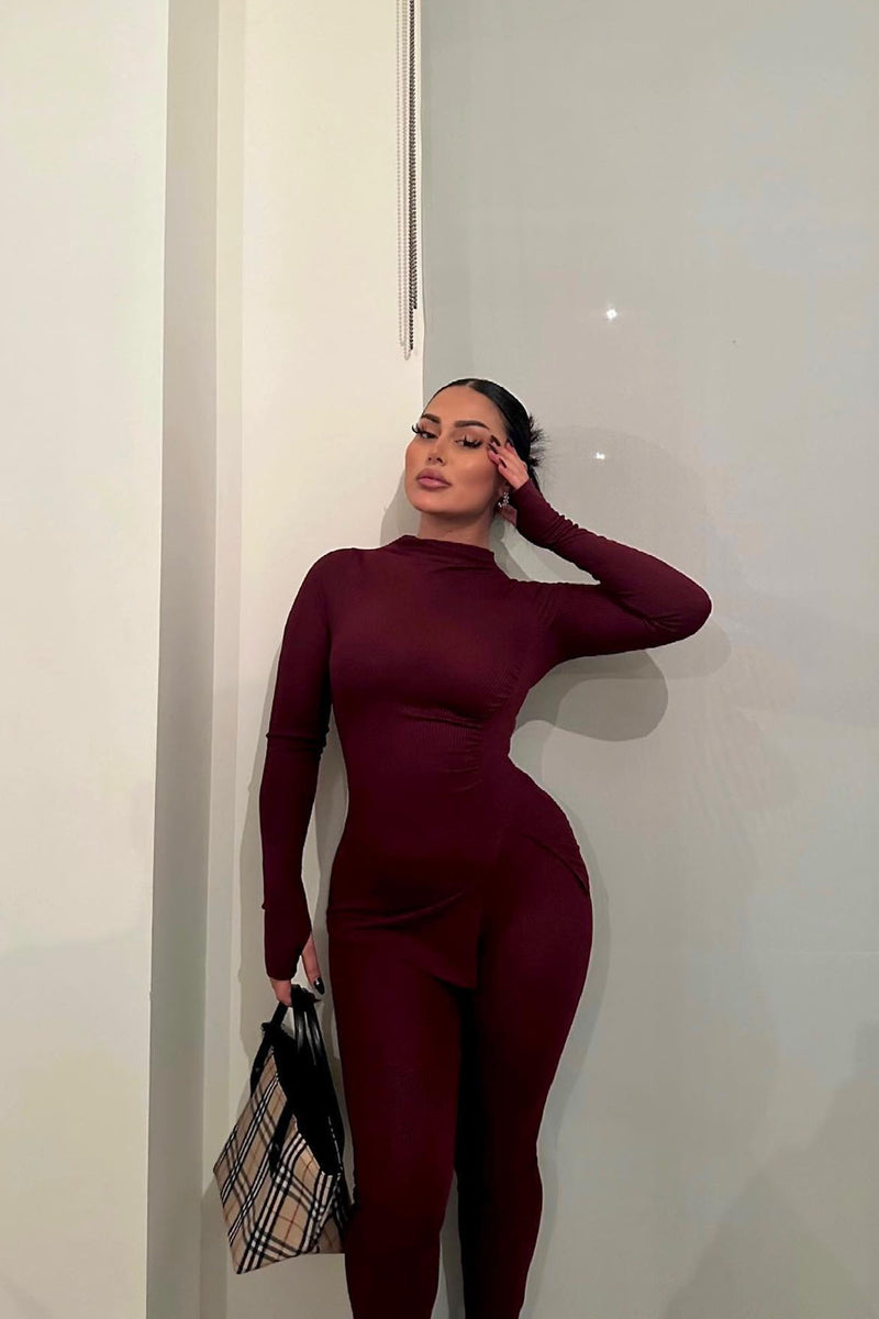 Miranda Legging Set - Burgundy | Fashion Nova, Matching Sets | Fashion Nova