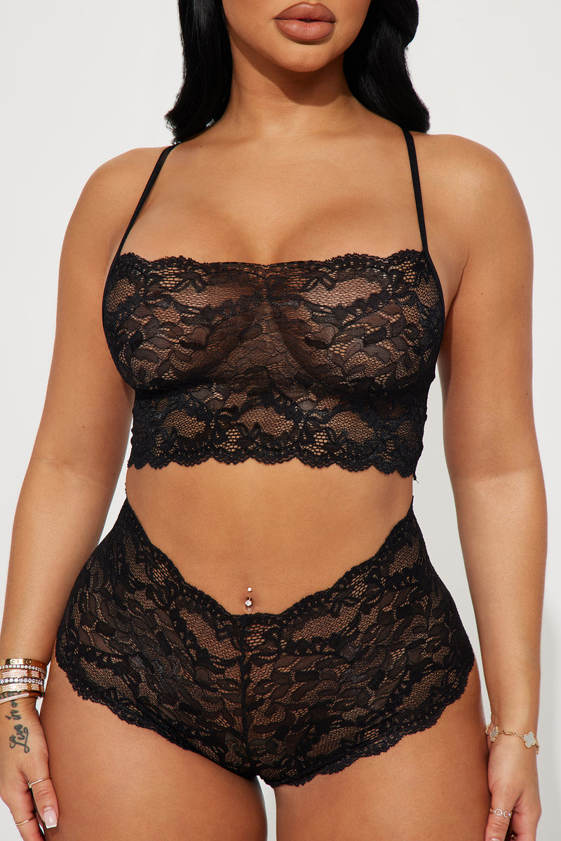 Sultry Moments Lace 2 Piece Set Black Fashion Nova Lingerie